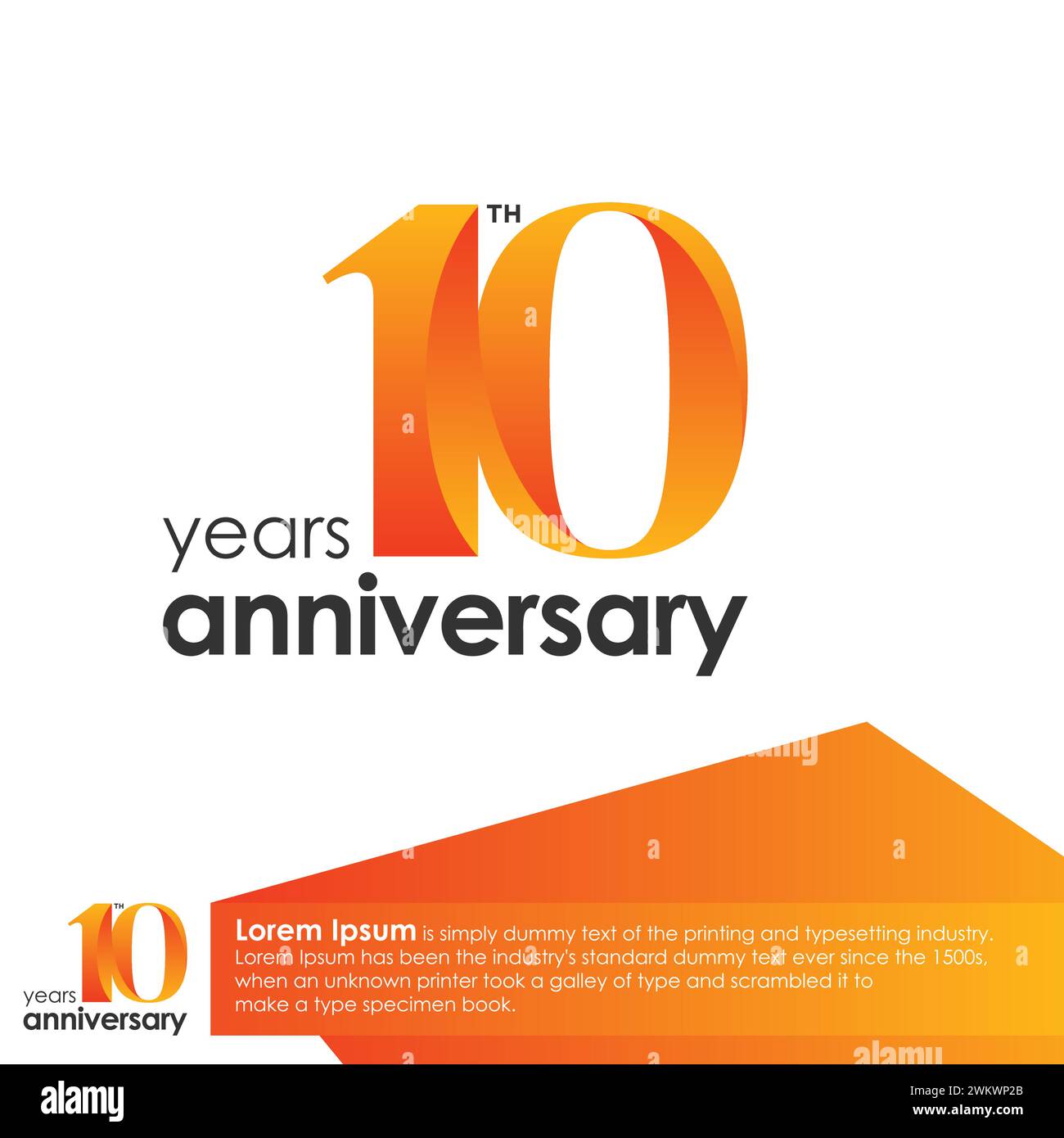 Anniversary poster 10 years hi-res stock photography and images - Alamy