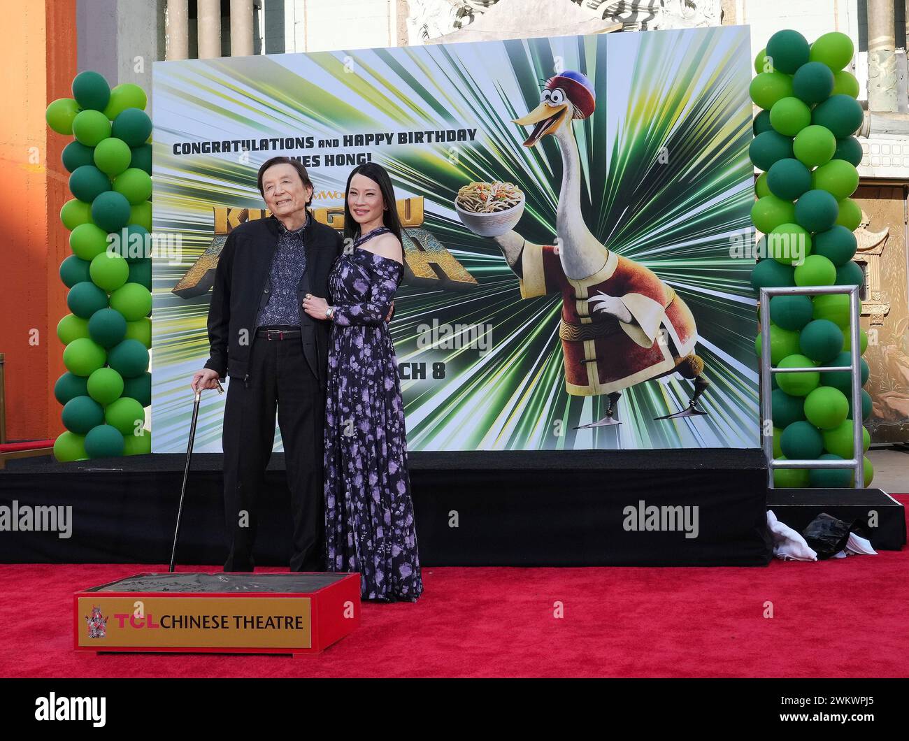 Los Angeles, USA. 22nd Feb, 2024. (L-R) James Hong and Lucy Liu at the ...