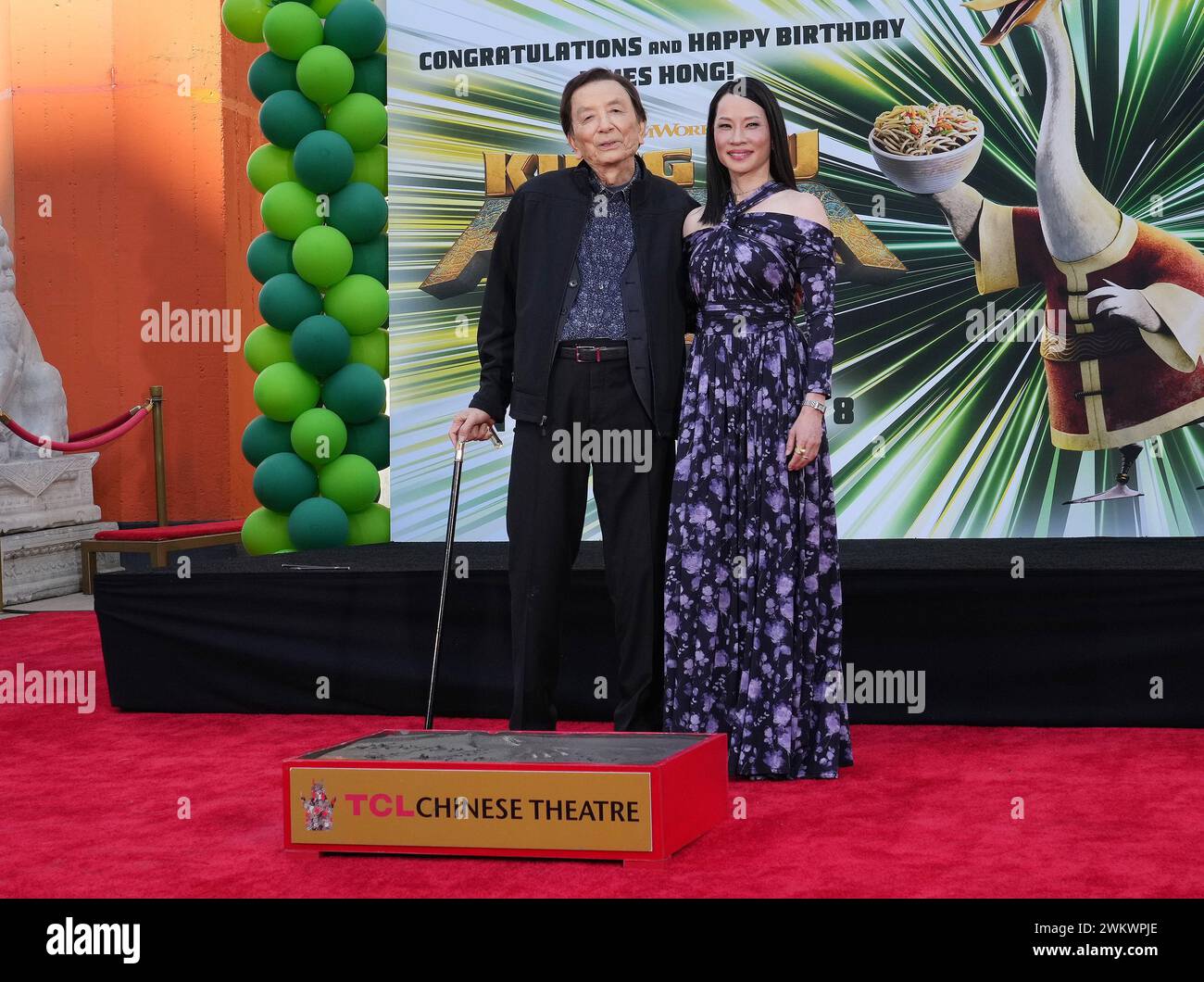 Los Angeles, USA. 22nd Feb, 2024. (L-R) James Hong and Lucy Liu at the ...
