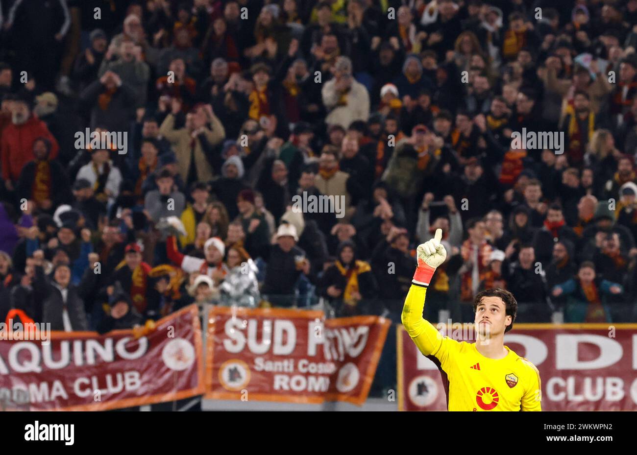 Rome, Italy. 22nd Feb, 2024. Rome, Italy, February 22, 2024. Mile ...