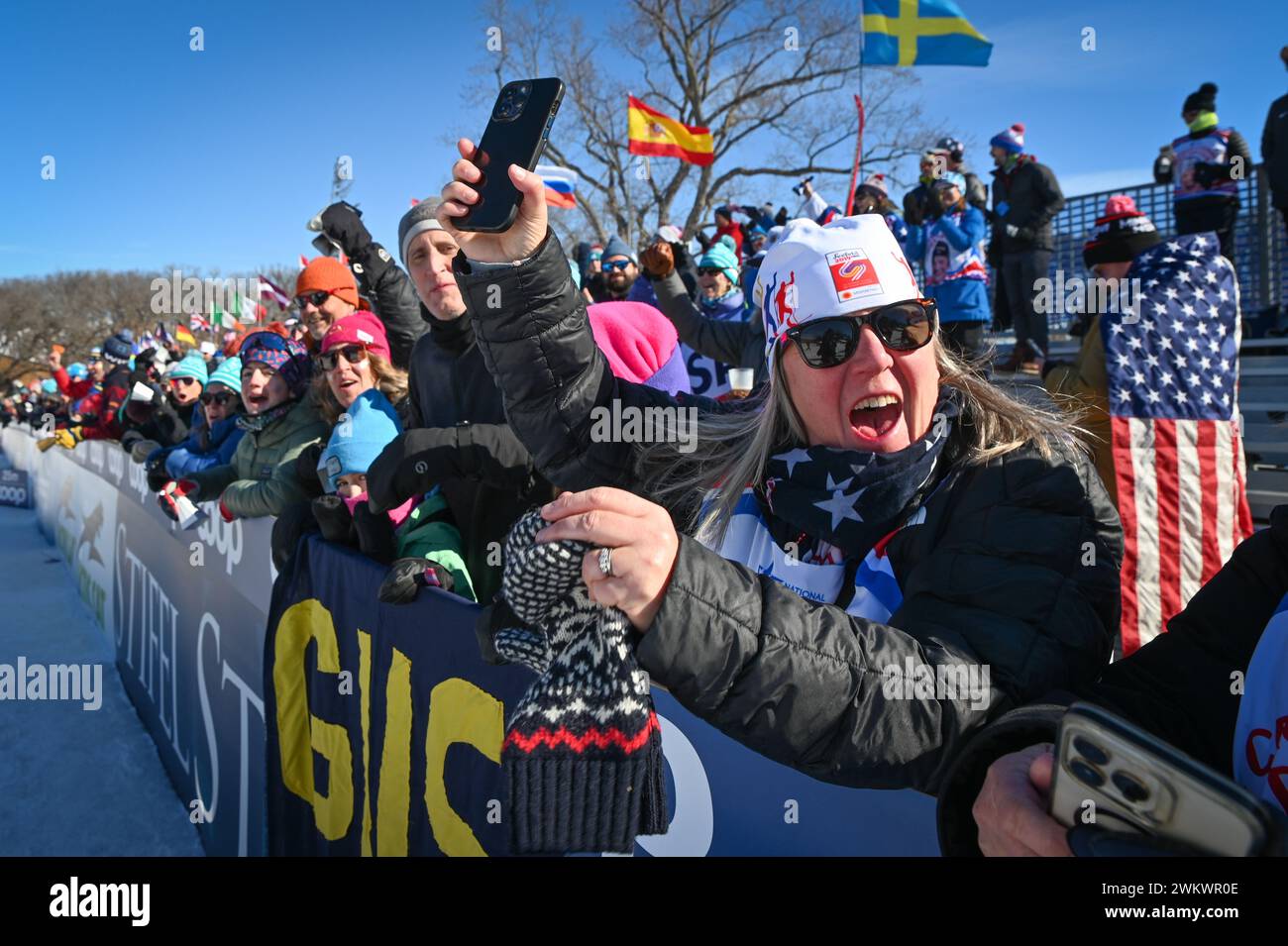 Fis cross country ski race in the usa hi-res stock photography and ...