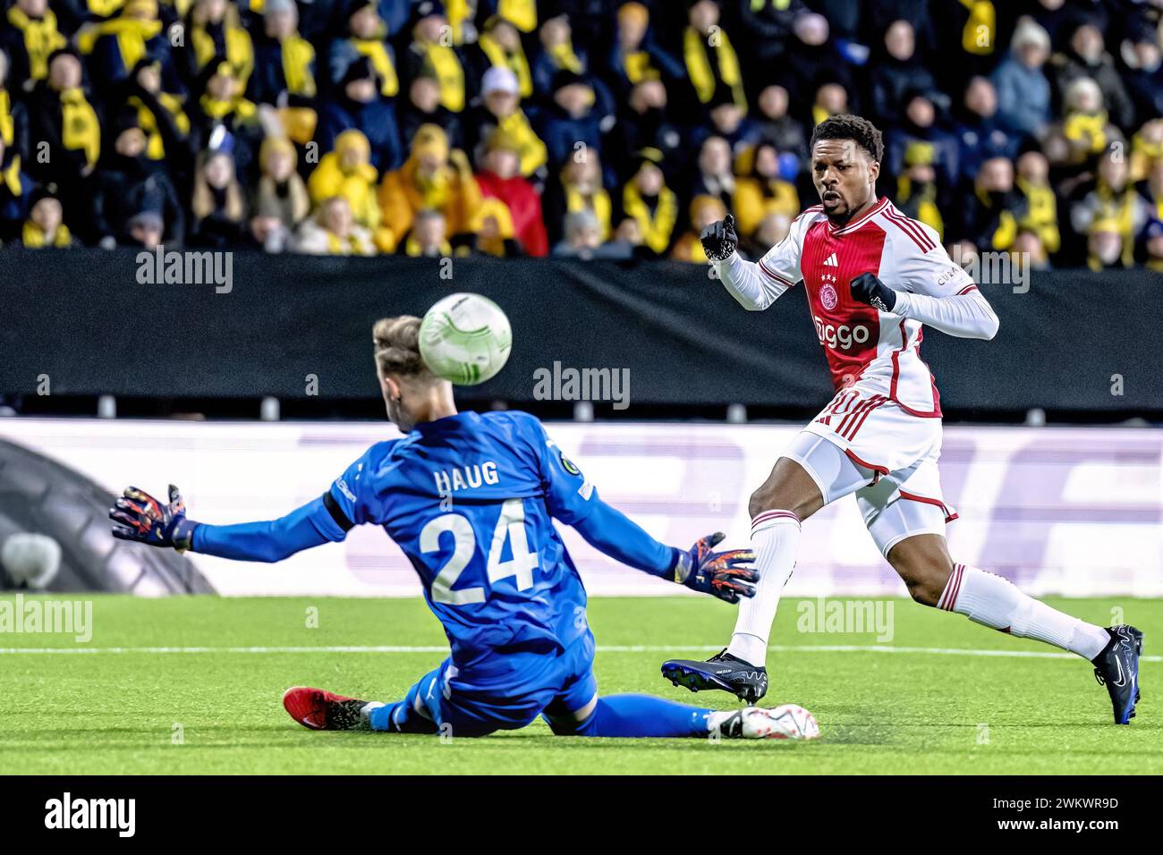 BODO, Norway. 22nd Feb, 2024. football, Conference League Play-off 2nd ...