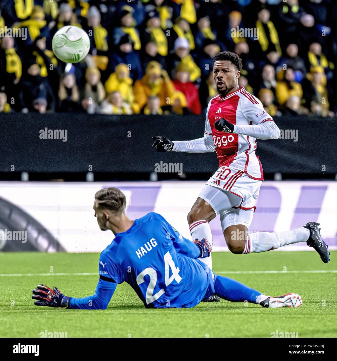 BODO, Norway. 22nd Feb, 2024. football, Conference League Play-off 2nd ...