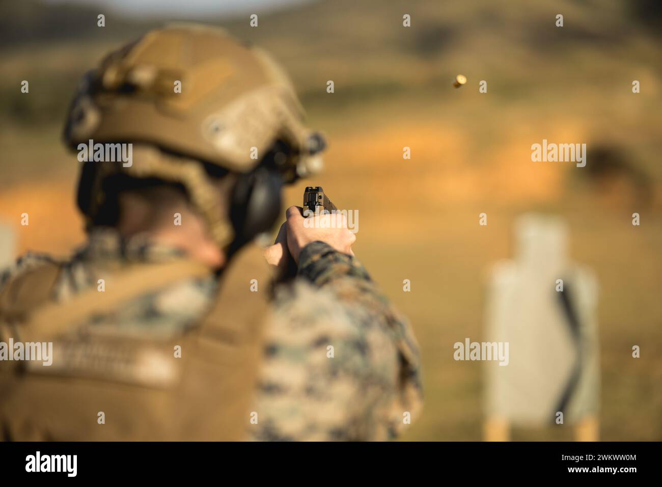 U.S. Marine Corps Sgt. Charles Kennon, an intelligence specialist, with ...