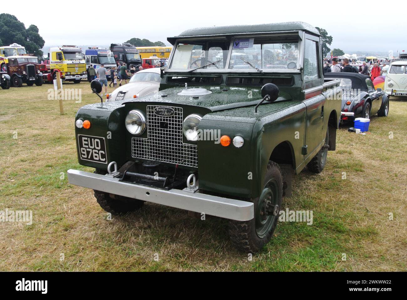 A 1965 Land Rover Series II parked on display at the 48th Historic ...