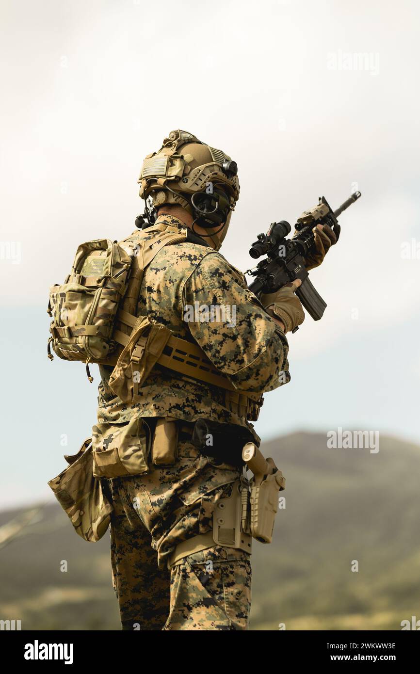 U.S. Marine Corps Staff Sgt. Sung Shin, a fires and effects integrator ...