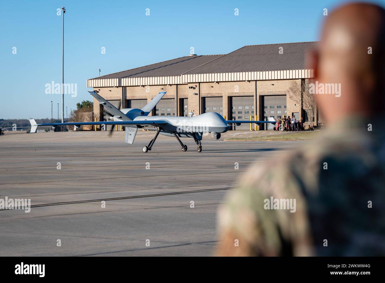 A U.S. Air Force MQ-9 Reaper assigned to March Air Reserve Base, Calif ...