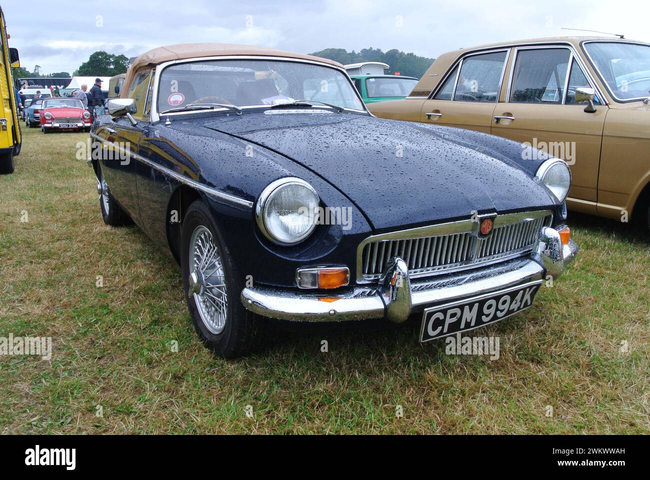 A 1972 MG B Roadster parked on display at the 48th Historic Vehicle ...