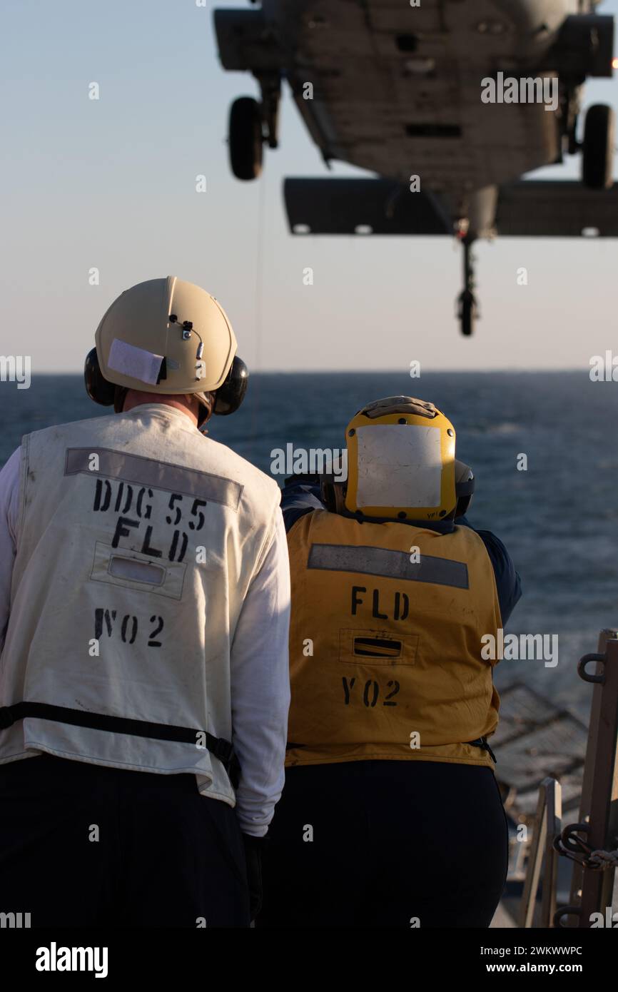 ATLANTIC OCEAN (February 14, 2024) - Boatswain's Mate 1st Class Timothy ...