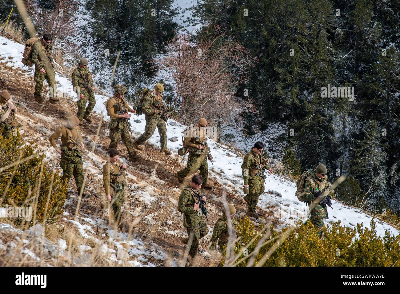 U.S. Marines with the 26th Marine Expeditionary Unit (Special ...