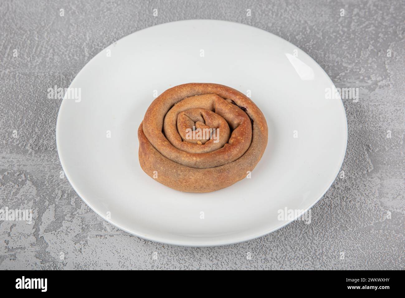 Gluten free food. Rose pastry from buckwheat flour. Homemade baked buns ...