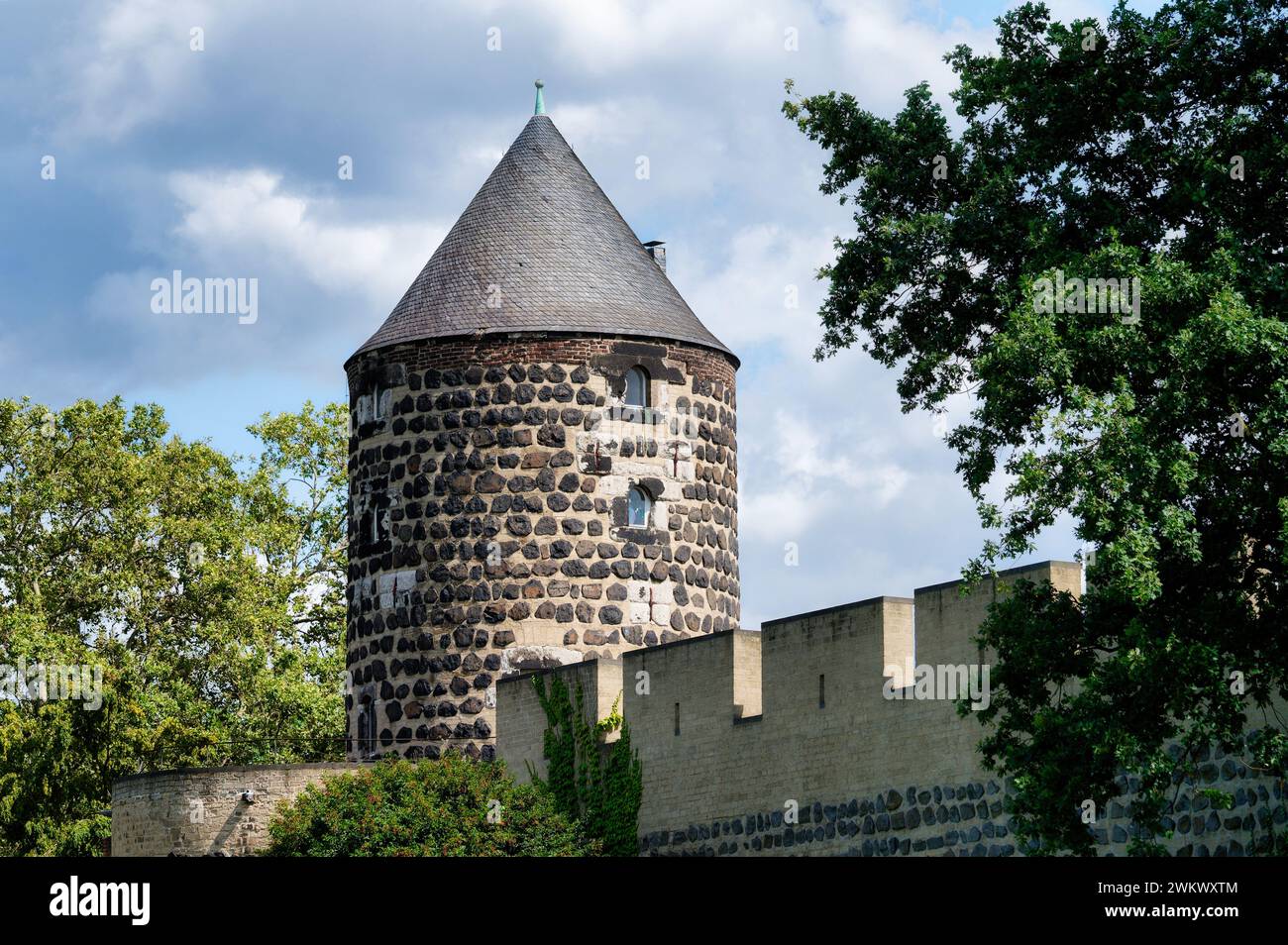 Gereonsmuehle tower preserved part of the medieval city wall of cologne ...