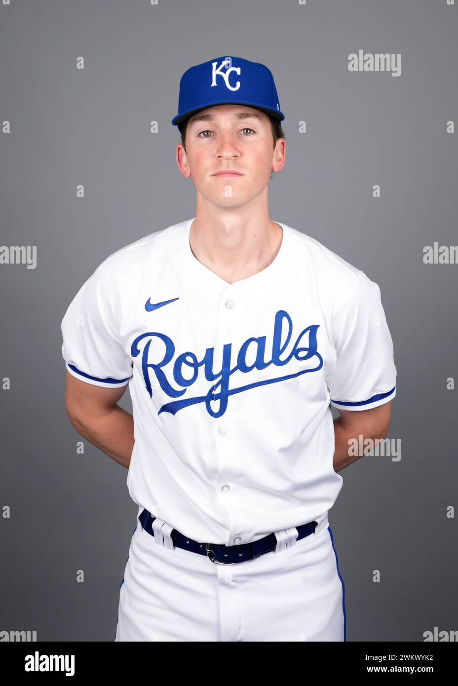 This is a 2024 photo of infielder Cam Devanney of the Kansas City ...