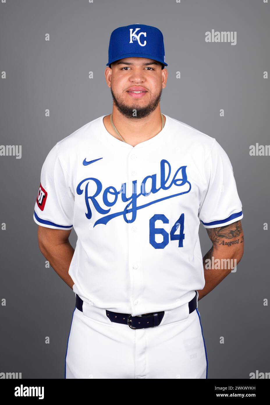 This is a 2024 photo of pitcher Steven Cruz of the Kansas City Royals ...