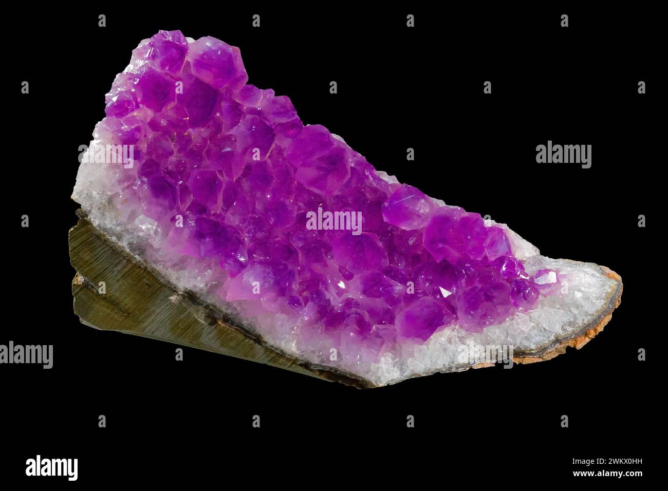 Amethyst is a beautiful stone with beautiful and large crystals Stock ...