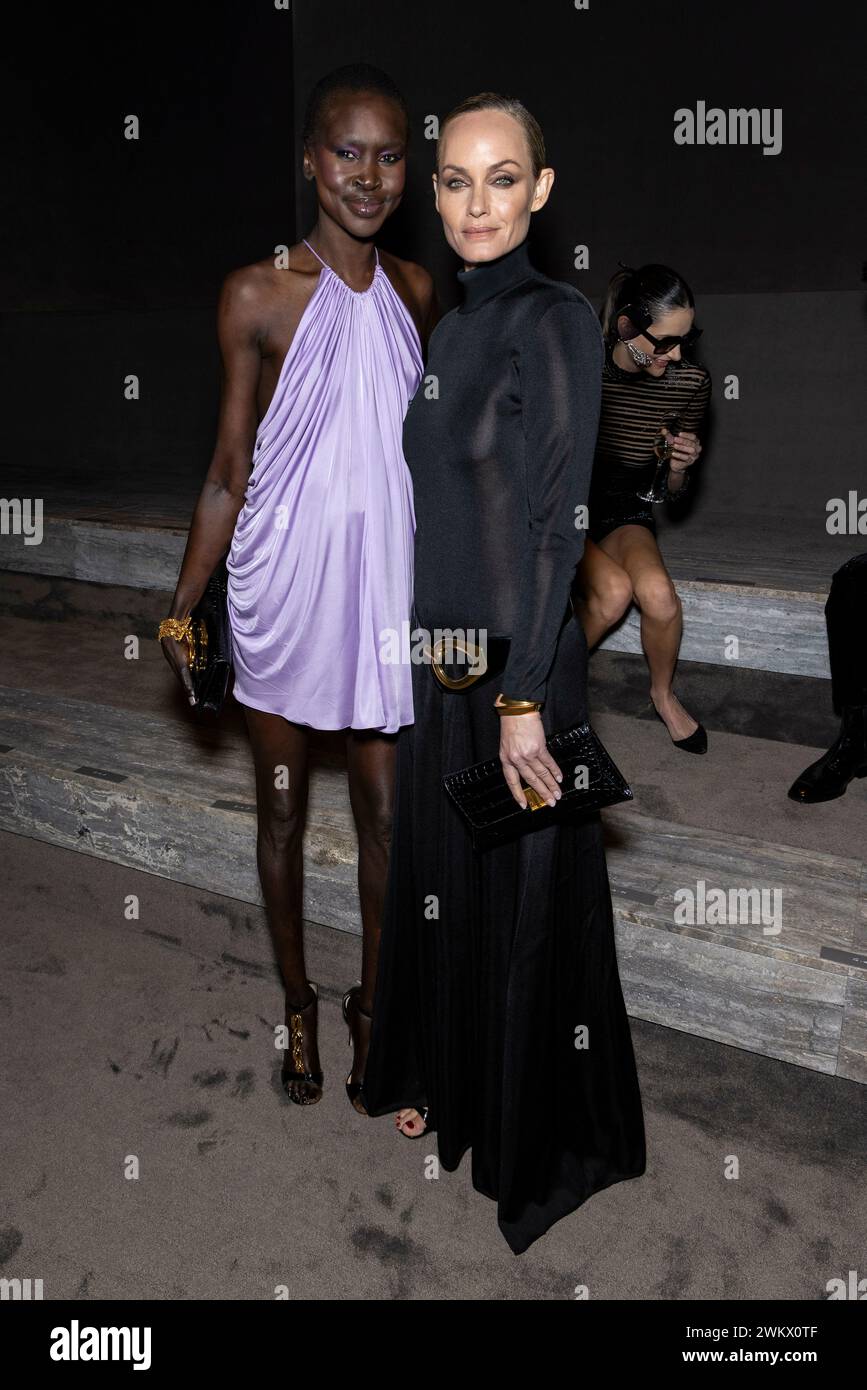 Milan, Italien. 22nd Feb, 2024. Amber Valletta and Alek Wek attend TOM ...