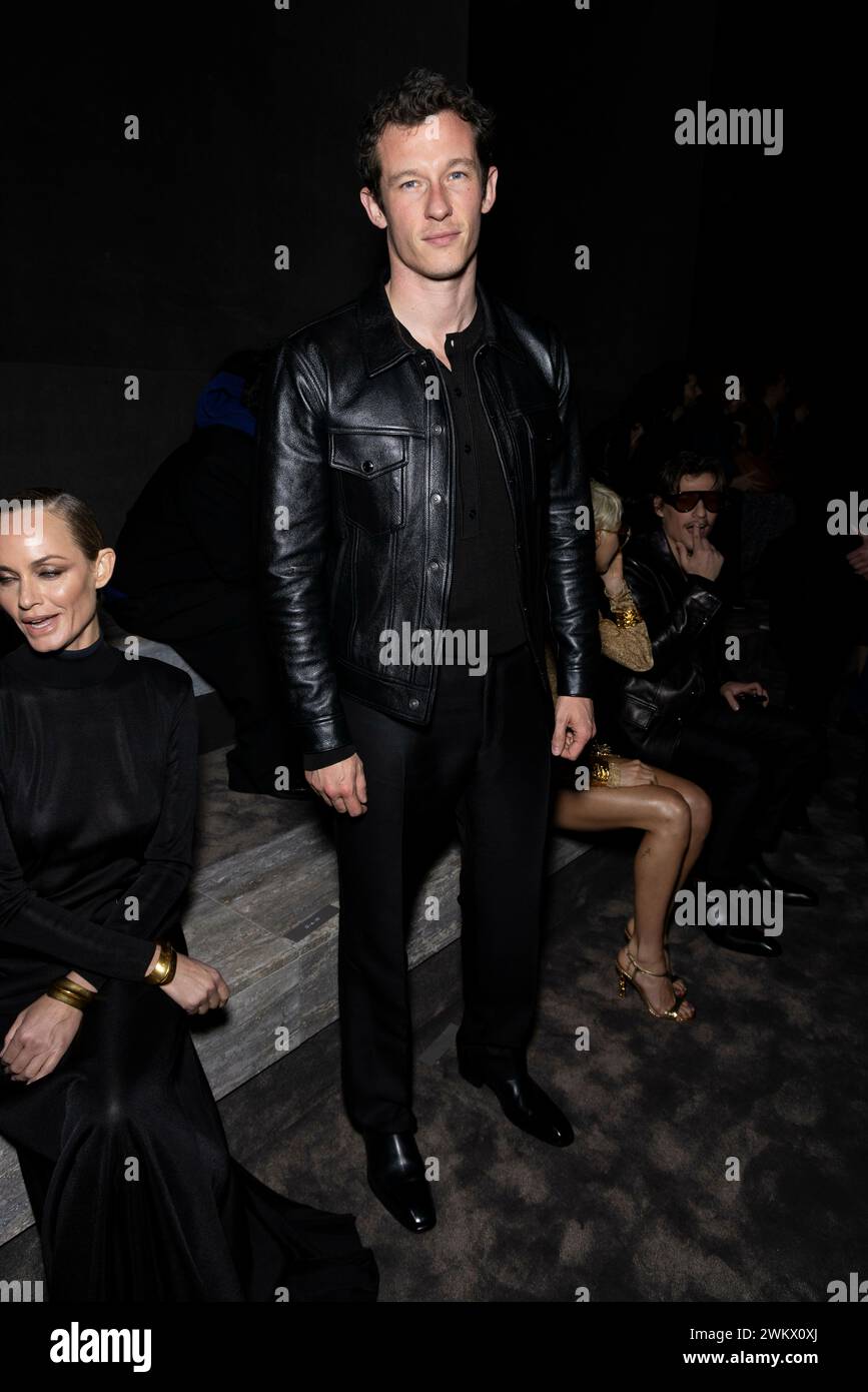 Milan, Italien. 22nd Feb, 2024. Callum Turner attends TOM FORD Fall ...