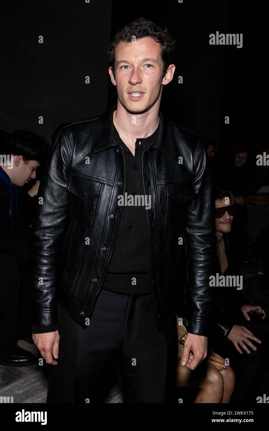 Milan, Italien. 22nd Feb, 2024. Callum Turner attends TOM FORD Fall ...