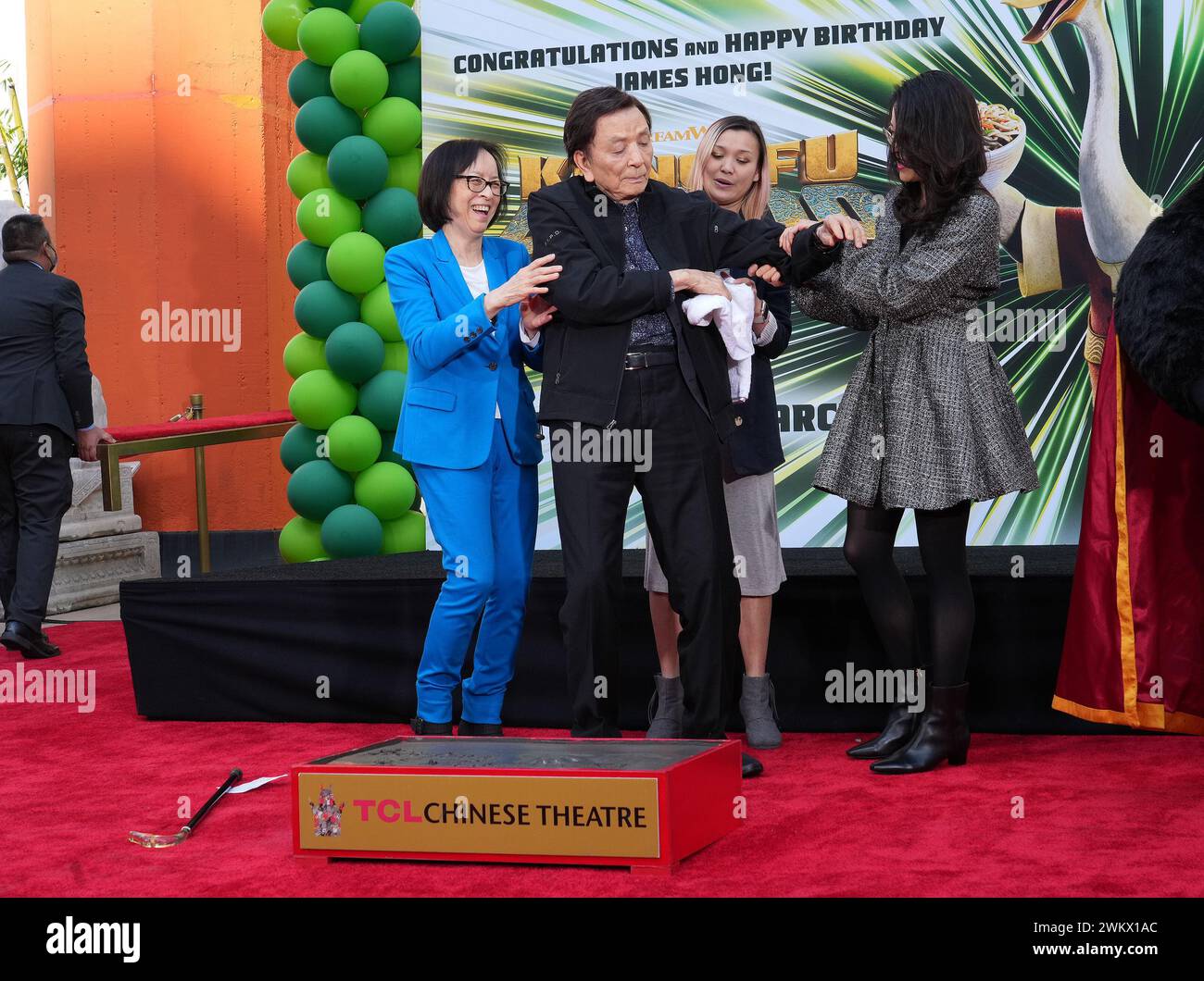 Los Angeles, USA. 22nd Feb, 2024. (L-R) Susan Hong, James Hong and ...