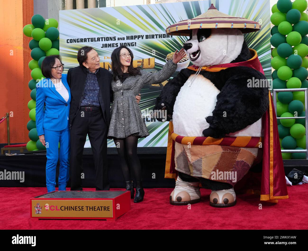 Los Angeles, USA. 22nd Feb, 2024. (L-R) Susan Hong, James Hong, April ...