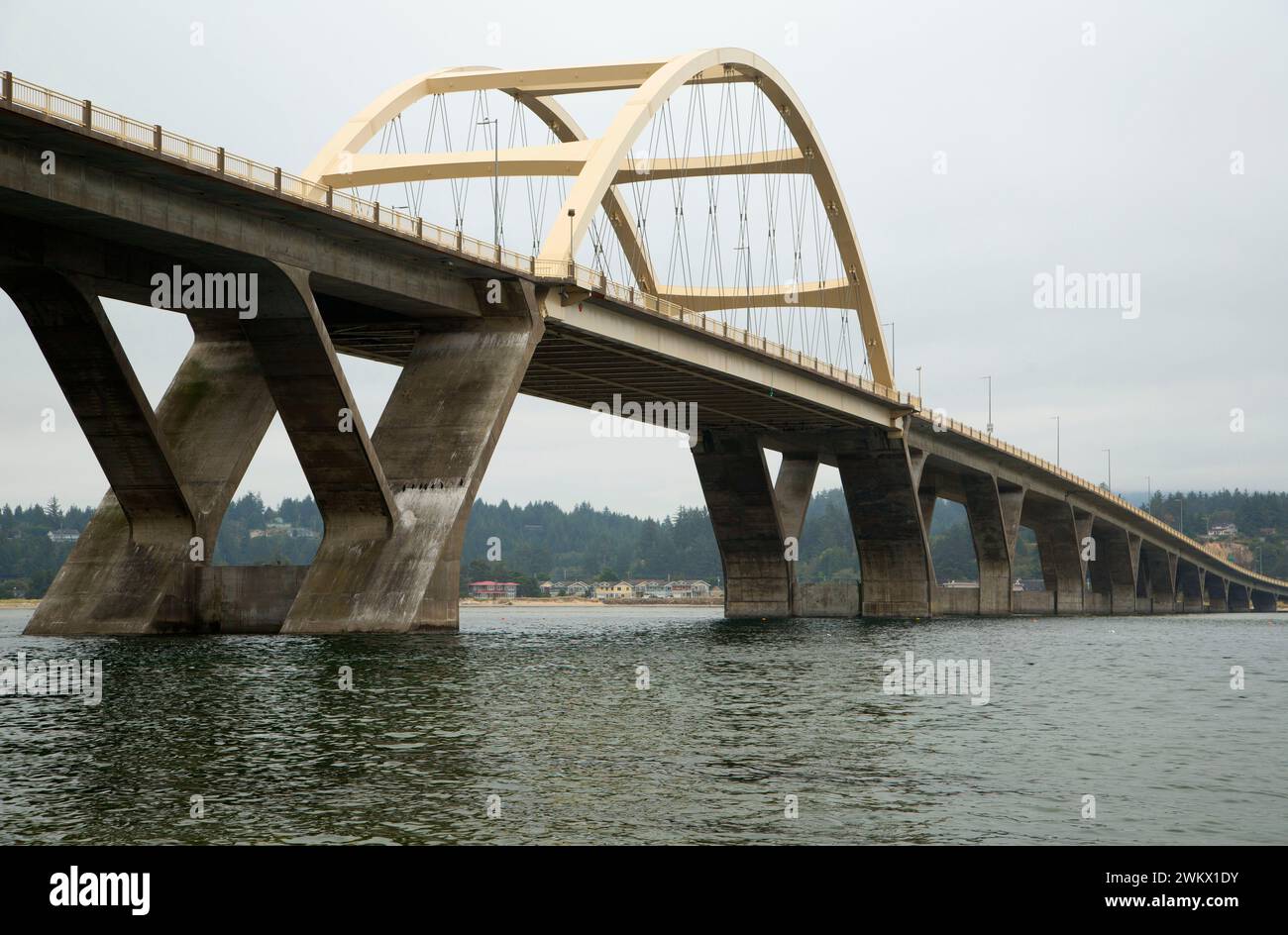 Alsea Bay Bridge, Waldport, Oregon Stock Photo - Alamy