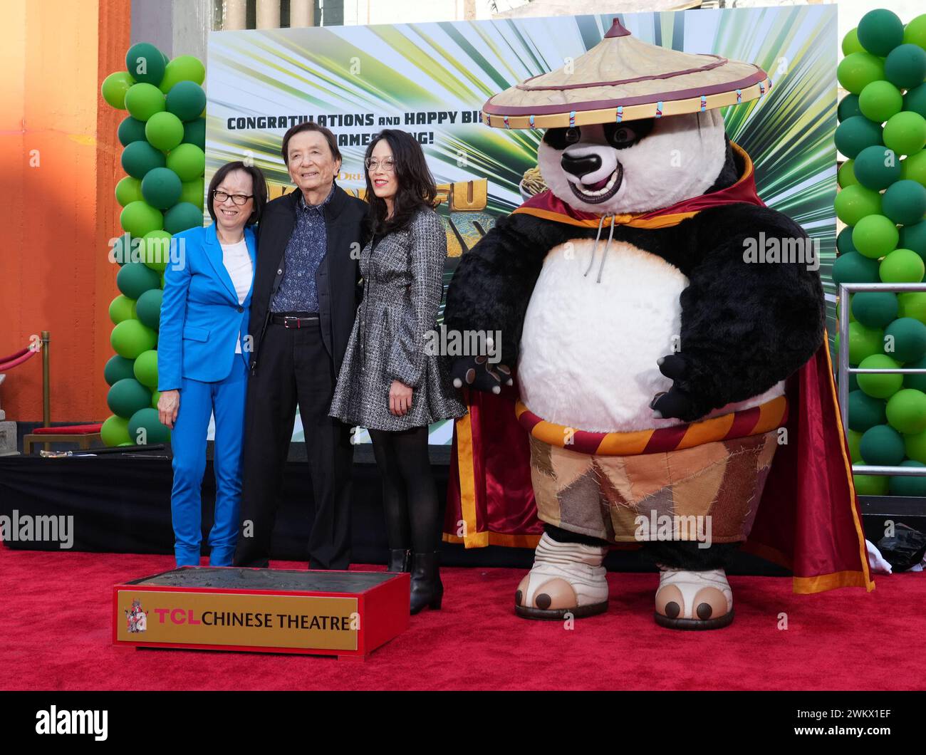 Los Angeles, USA. 22nd Feb, 2024. (L-R) Susan Hong, James Hong, April ...