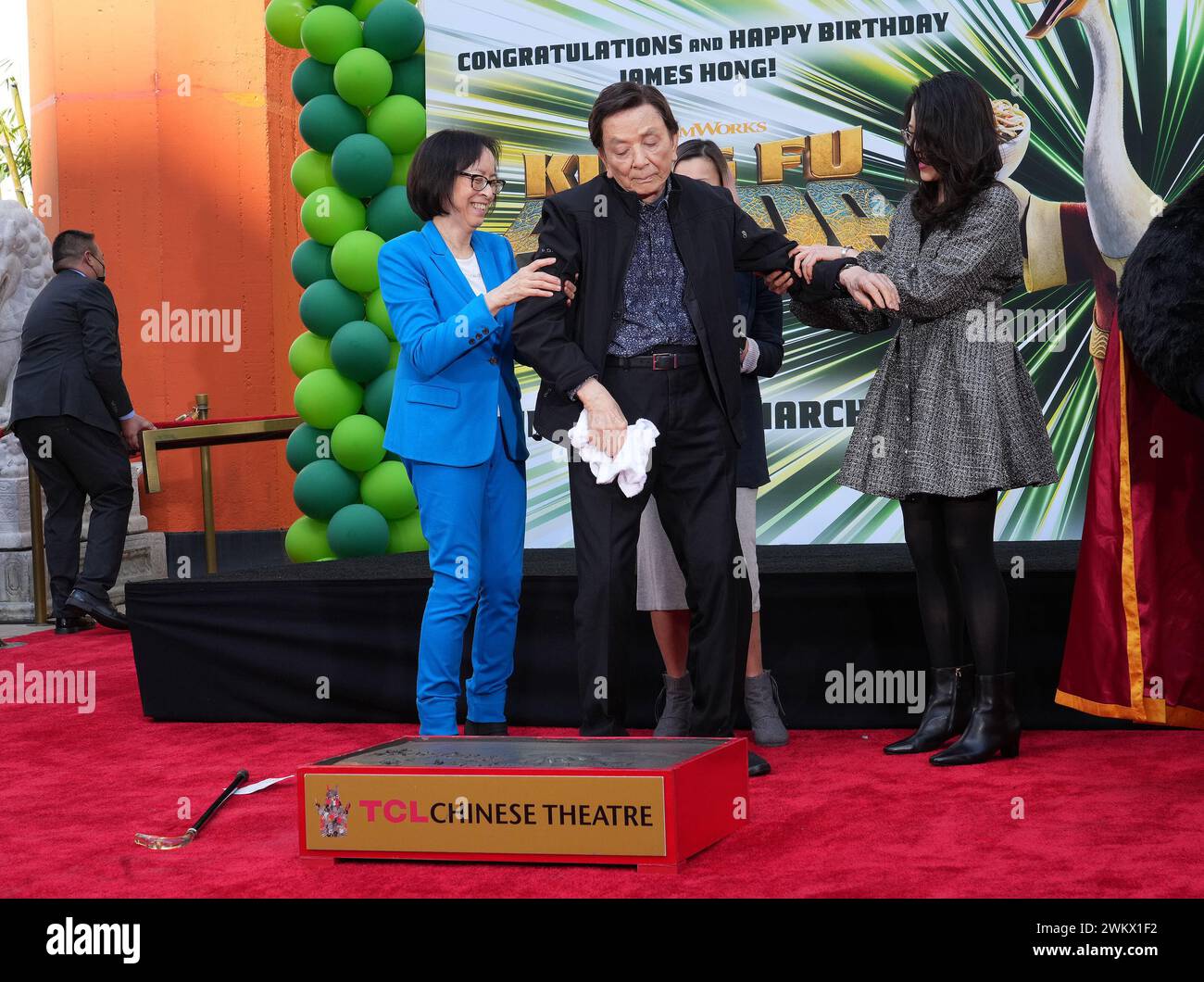Los Angeles, USA. 22nd Feb, 2024. (L-R) Susan Hong, James Hong and ...