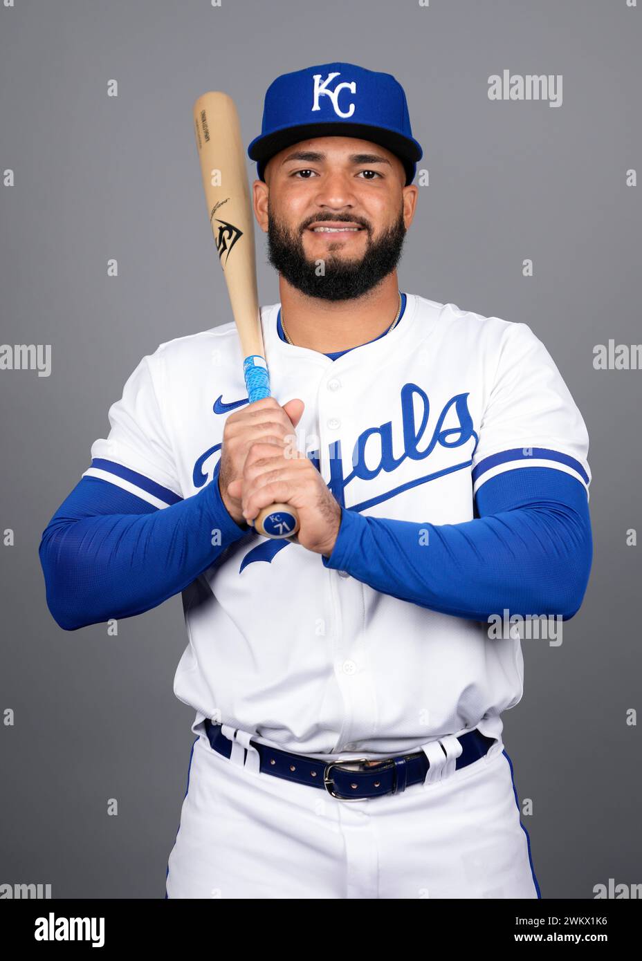 This is a 2024 photo of catcher Rodolfo Duran of the Kansas City Royals ...
