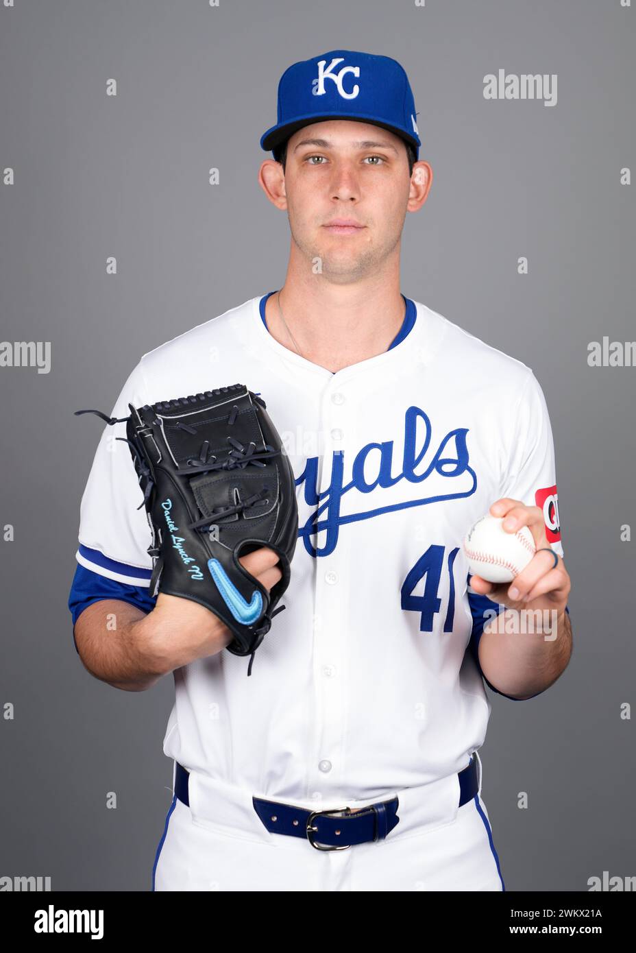 This is a 2024 photo of pitcher Daniel Lynch IV of the Kansas City ...