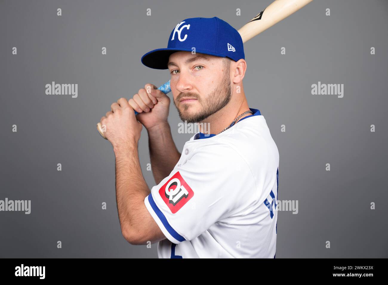 This is a 2024 photo of shortstop Garrett Hampson of the Kansas City ...