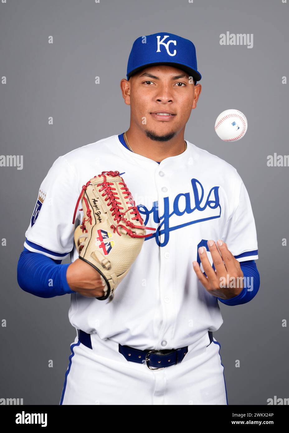 This is a 2024 photo of pitcher Angel Zerpa of the Kansas City Royals ...