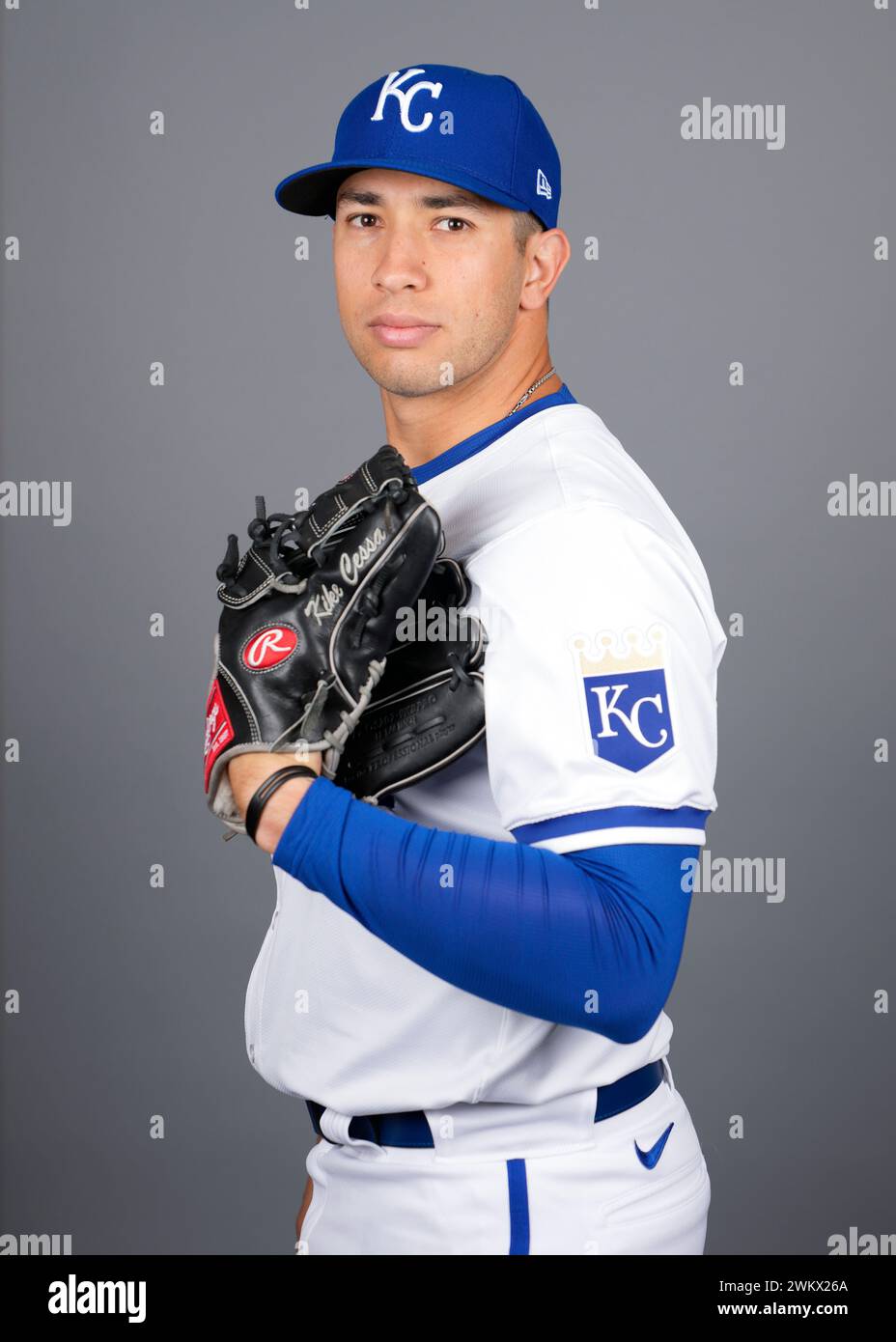 This is a 2024 photo of pitcher Luis Cessa of the Kansas City Royals ...
