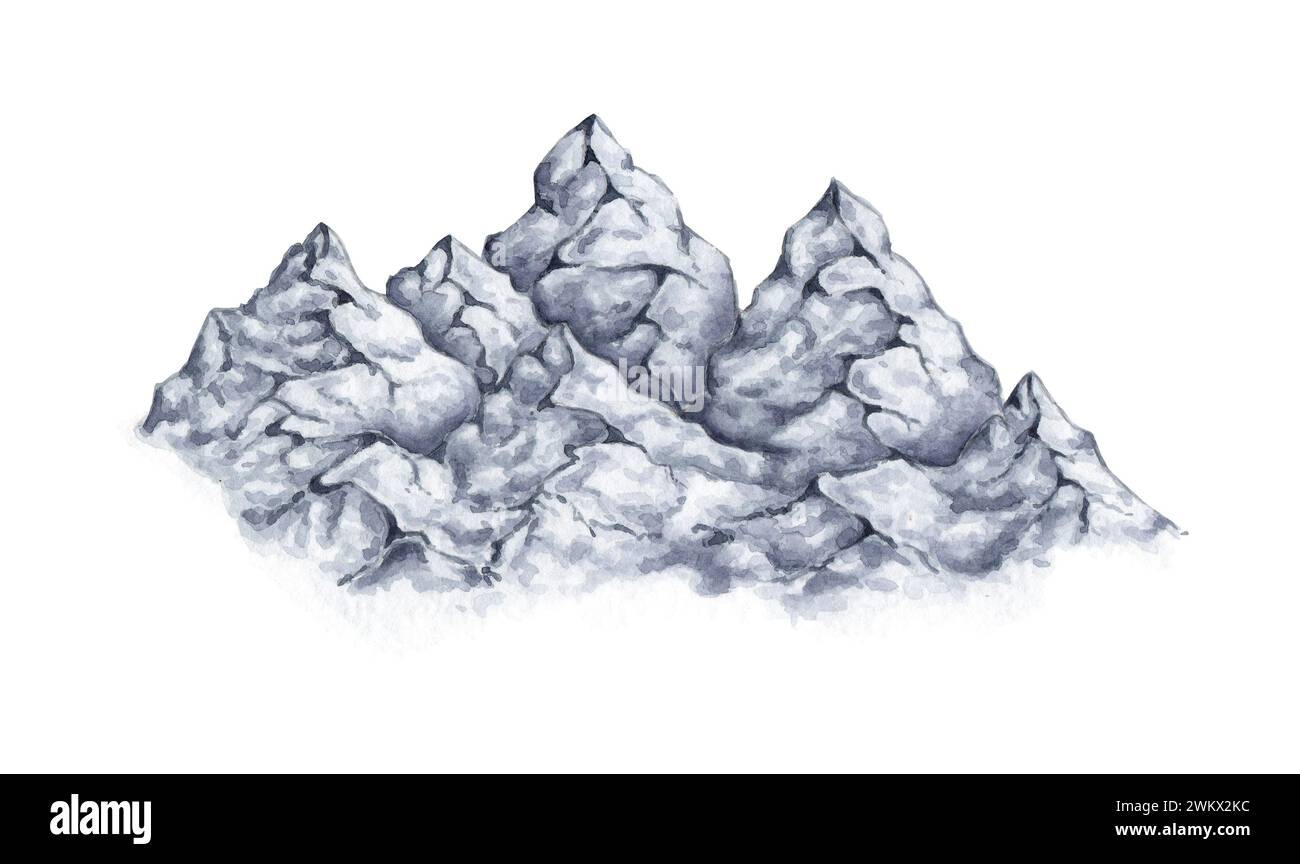 Rocky mountain drawing hi-res stock photography and images - Alamy