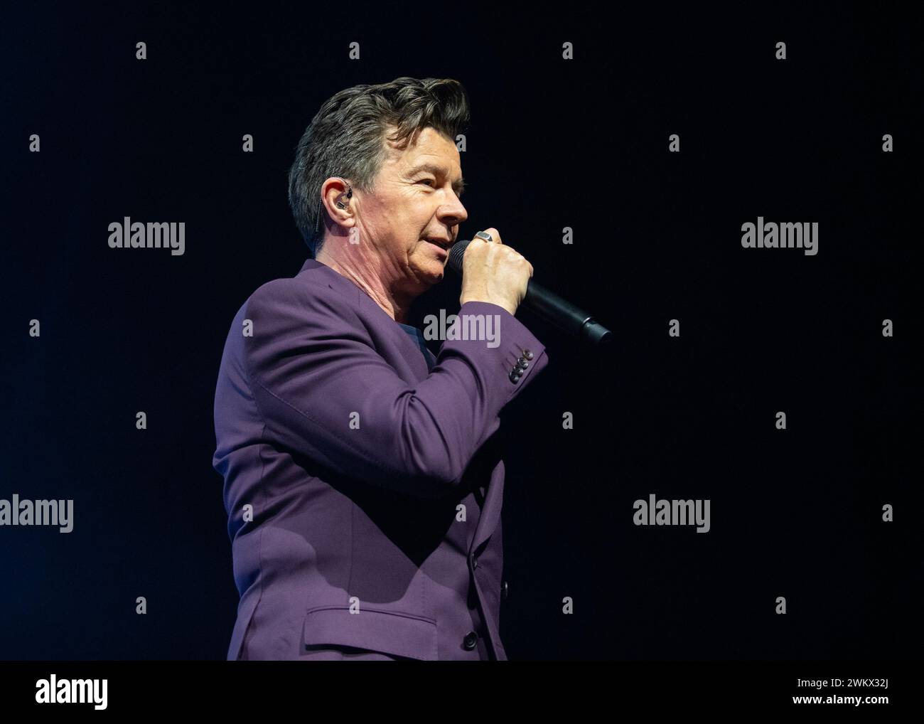 Motorpoint Arena, Nottingham, UK. 22 February 2024, Event: Rick Astley ...