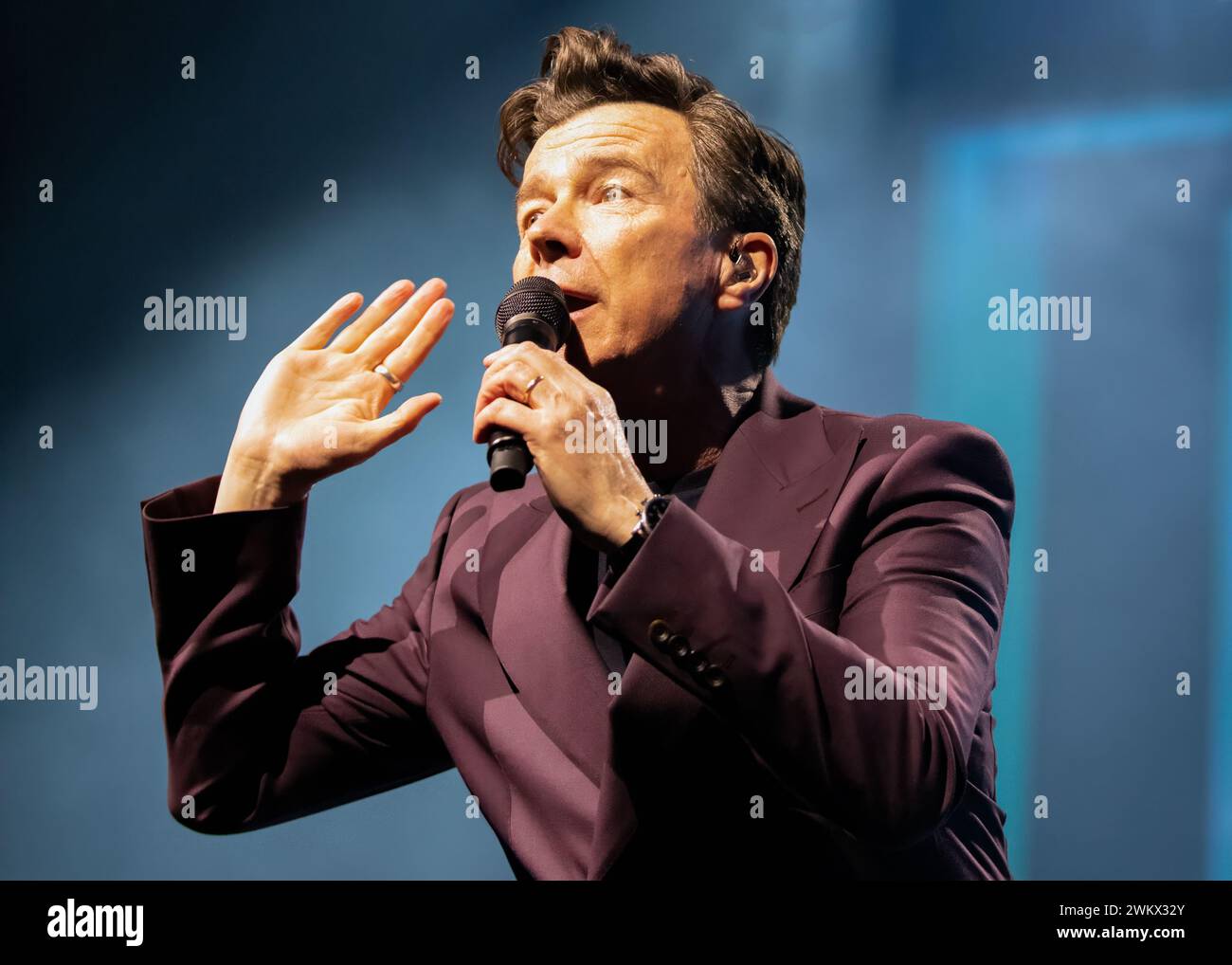 Motorpoint Arena, Nottingham, UK. 22 February 2024, Event: Rick Astley ...