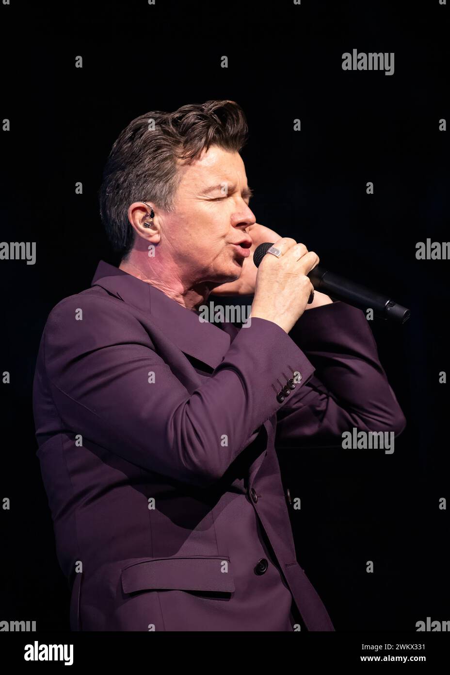 Motorpoint Arena, Nottingham, UK. 22 February 2024, Event: Rick Astley ...