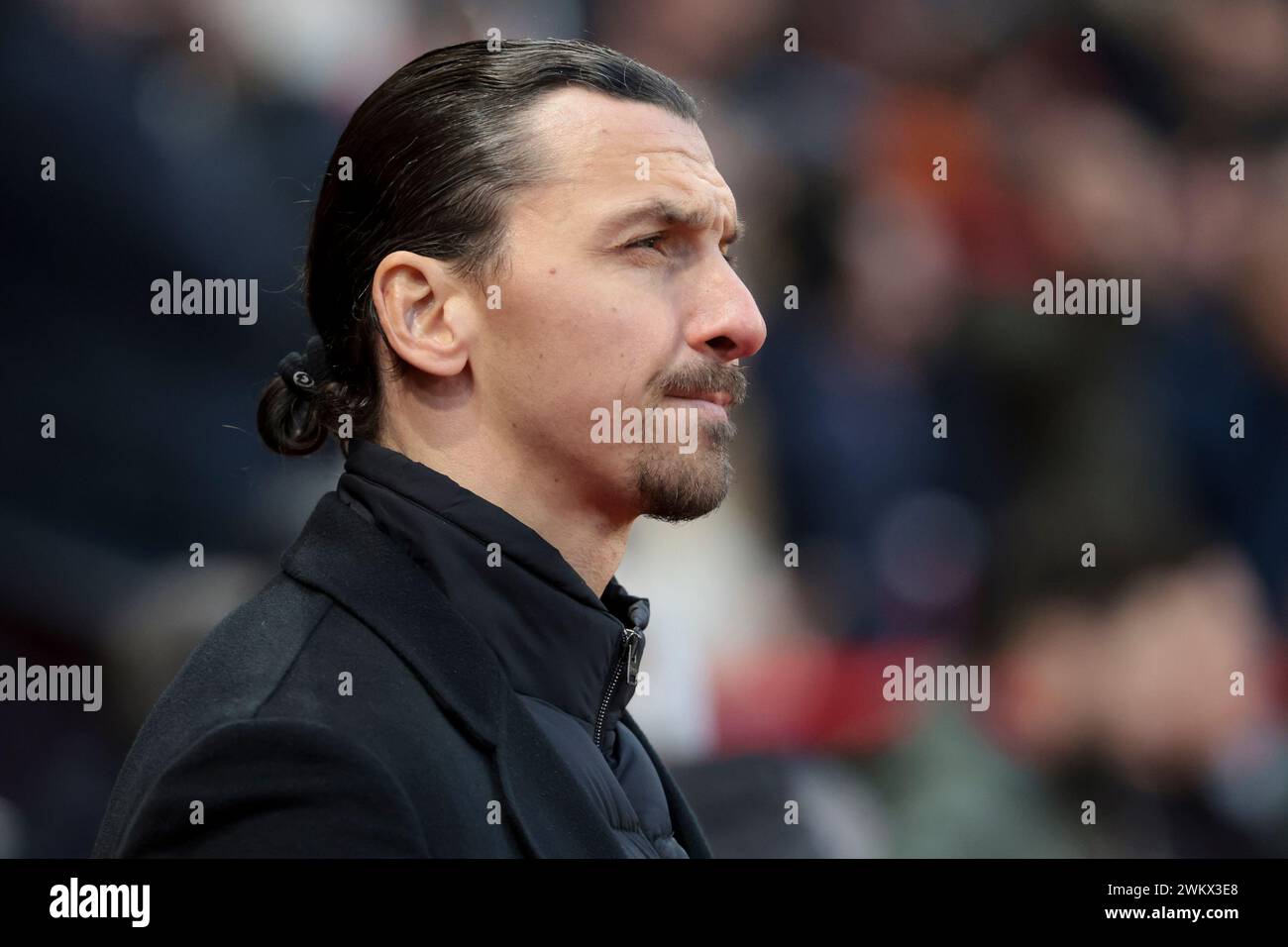 Rennes, France. 22nd Feb, 2024. Zlatan Ibrahimovic of AC Milan during ...