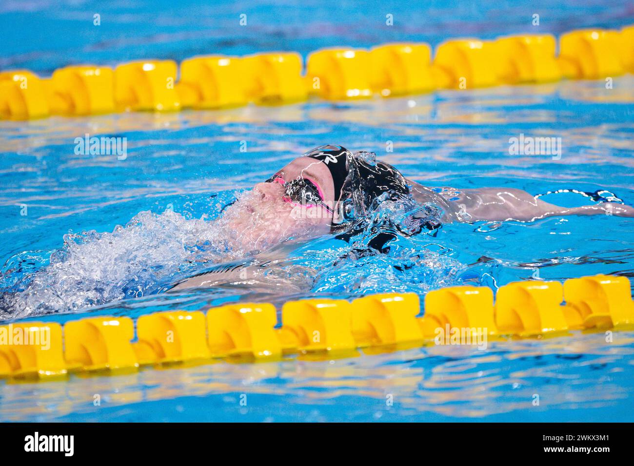Claire Curzan of, USA. , . competes in women's 200 meter backstroke ...