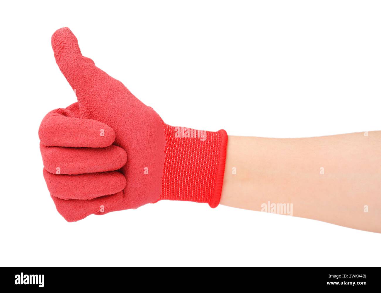 Safety glove thumbs up hi-res stock photography and images - Alamy