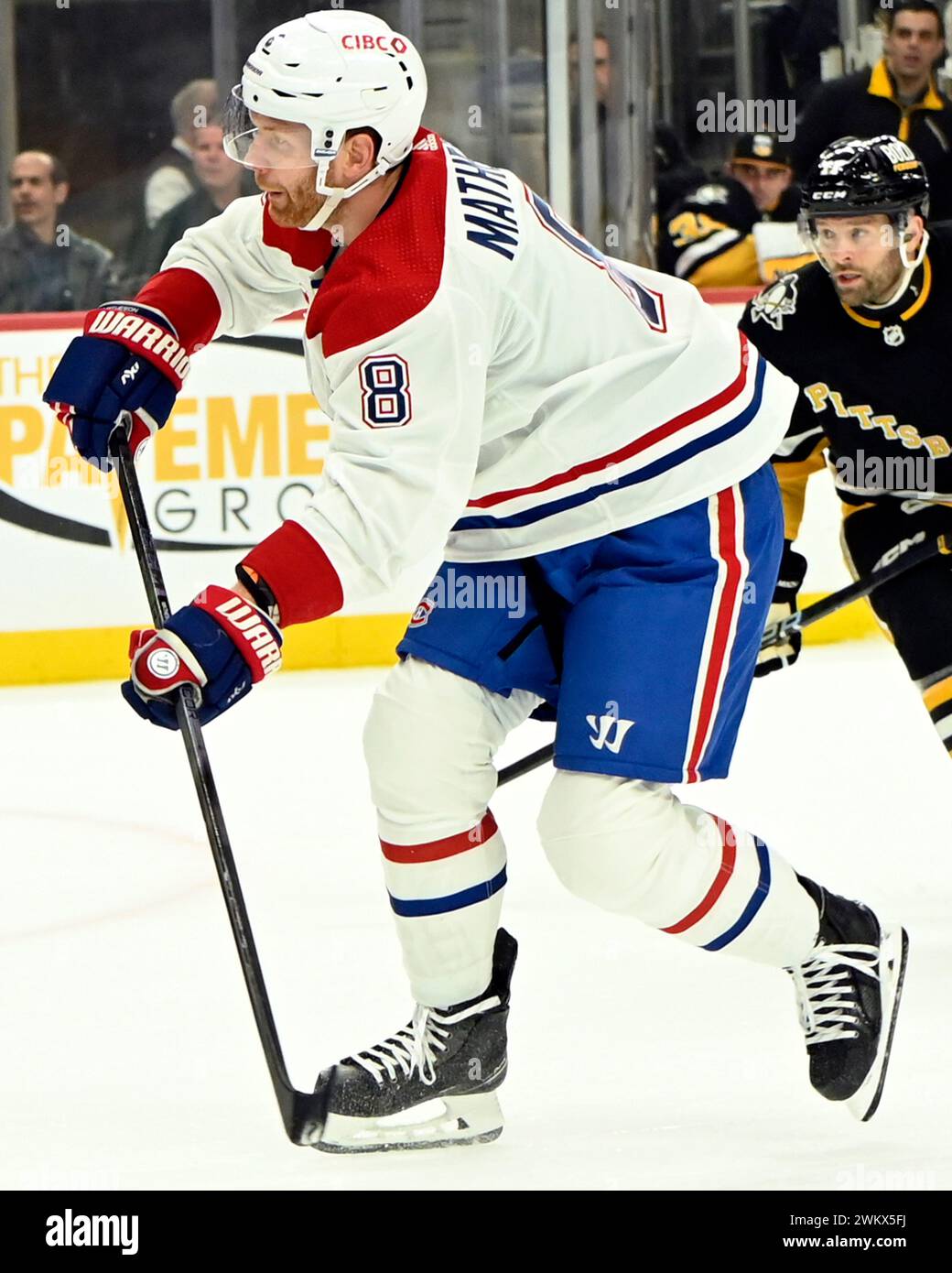 Pittsburgh, United States. 22nd Feb, 2024. Montreal Canadiens ...