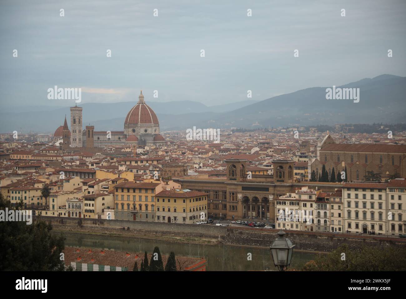 Florence, Italy - February 8, 2024: Picturesque view of city with ...