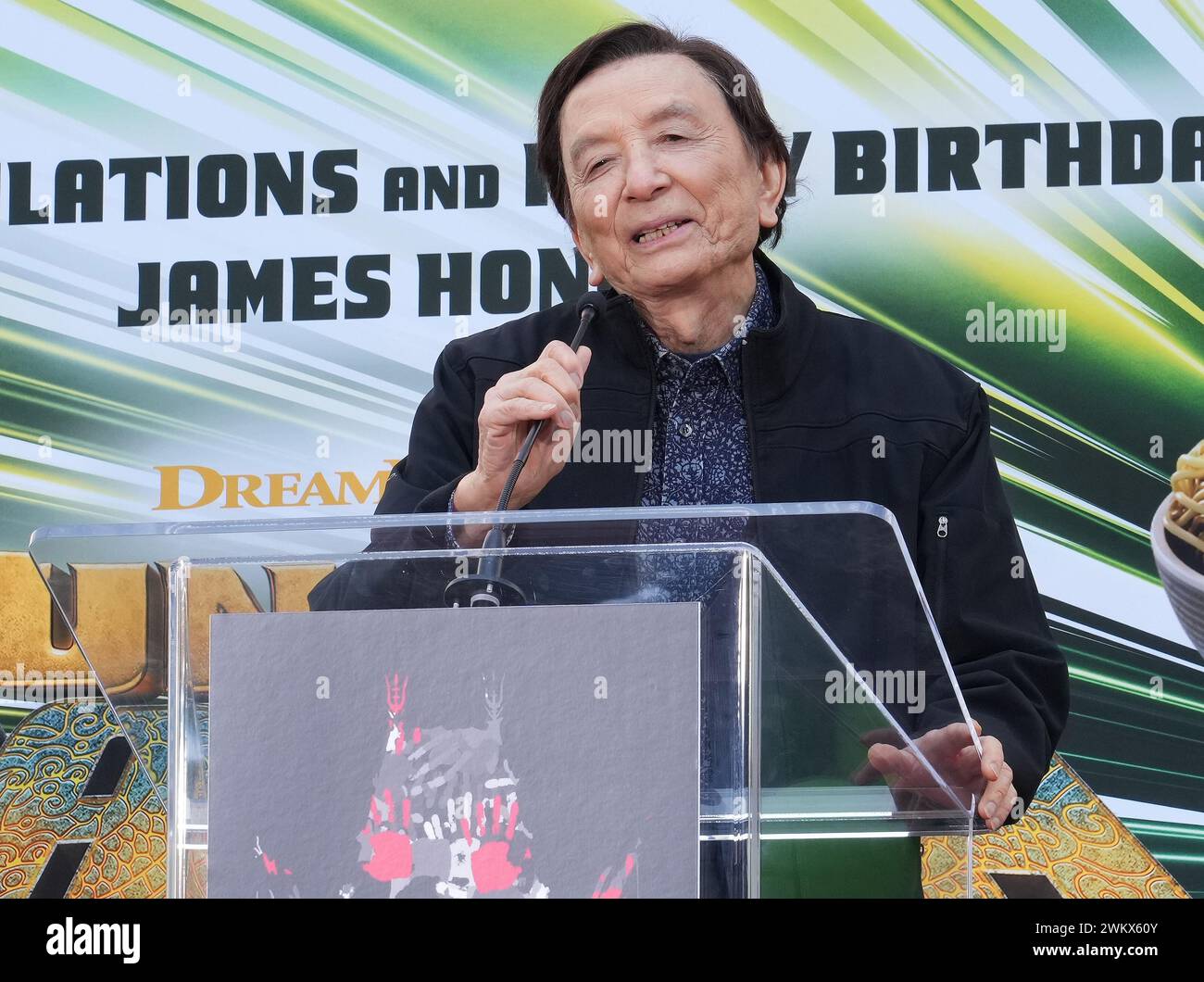 Los Angeles, USA. 22nd Feb, 2024. James Hong at the James Hong Hand ...