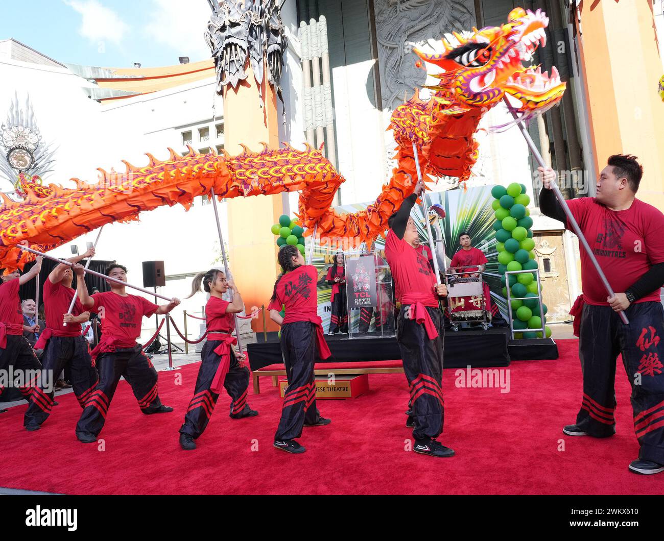 Los Angeles, USA. 22nd Feb, 2024. Immortals Dragon Dance Performance at ...