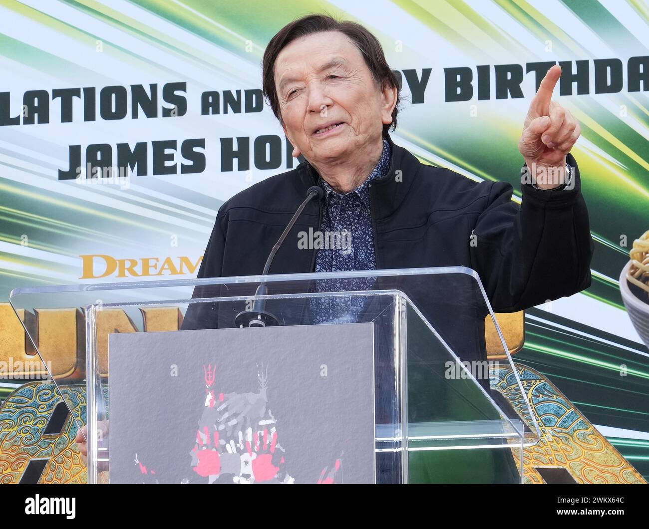 Los Angeles, USA. 22nd Feb, 2024. James Hong at the James Hong Hand & Footprint in cement ...