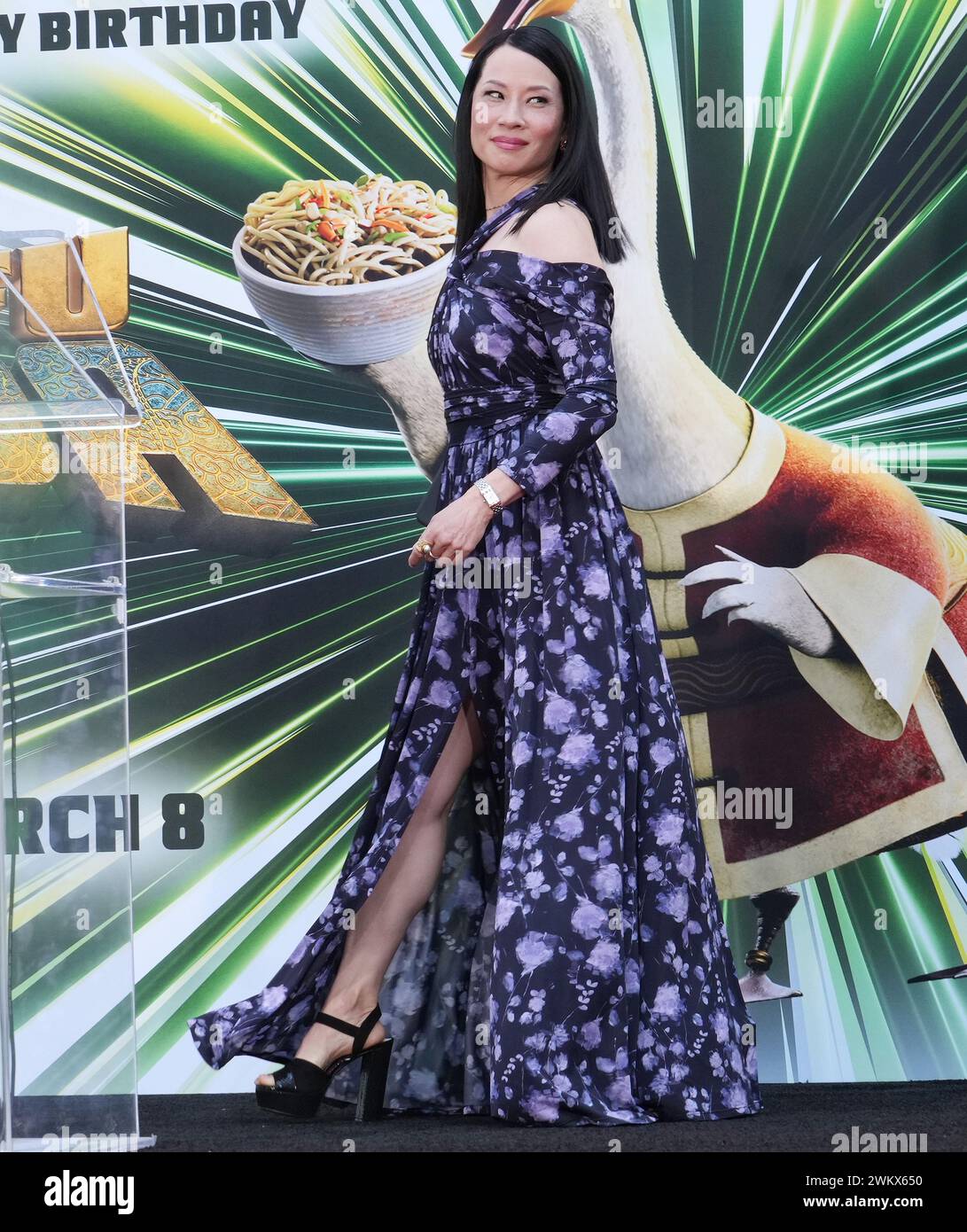 Los Angeles, USA. 22nd Feb, 2024. Lucy Liu speaking at the James Hong ...