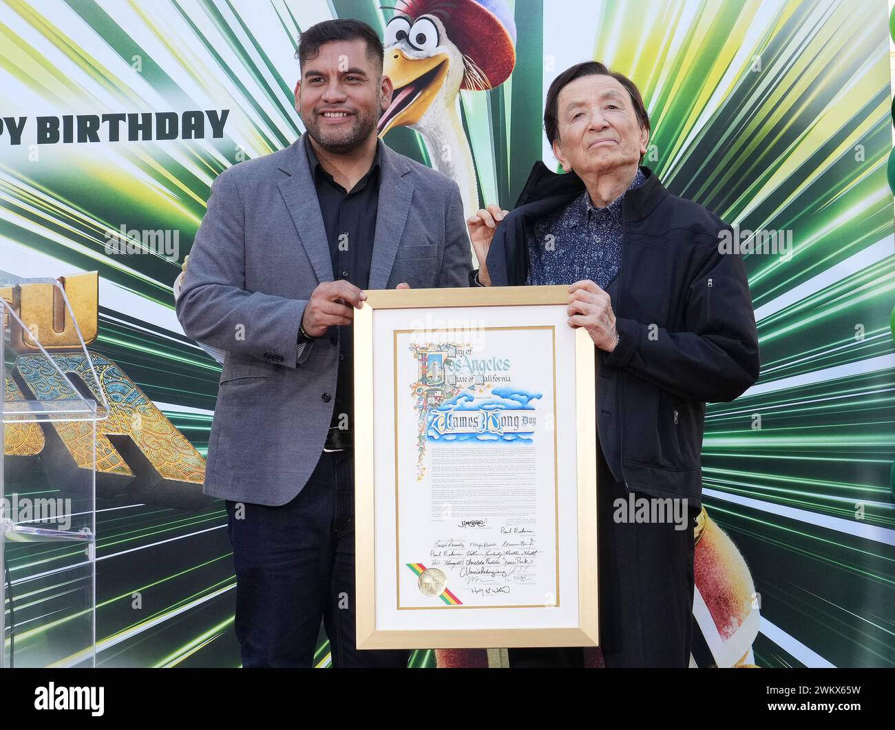 Los Angeles, USA. 22nd Feb, 2024. (L-R) Los Angeles City Council member ...