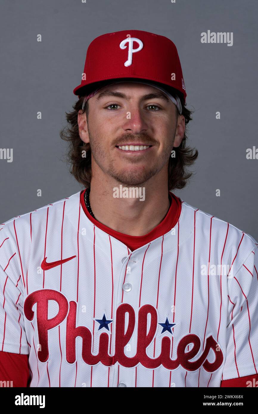 This is a 2024 photo of Bryson Stott of the Philadelphia Phillies ...