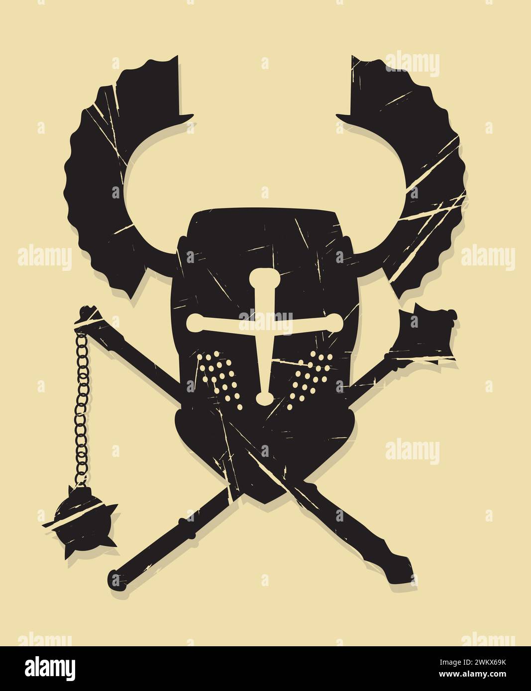 Symbol of the knights templar Stock Vector Images - Alamy