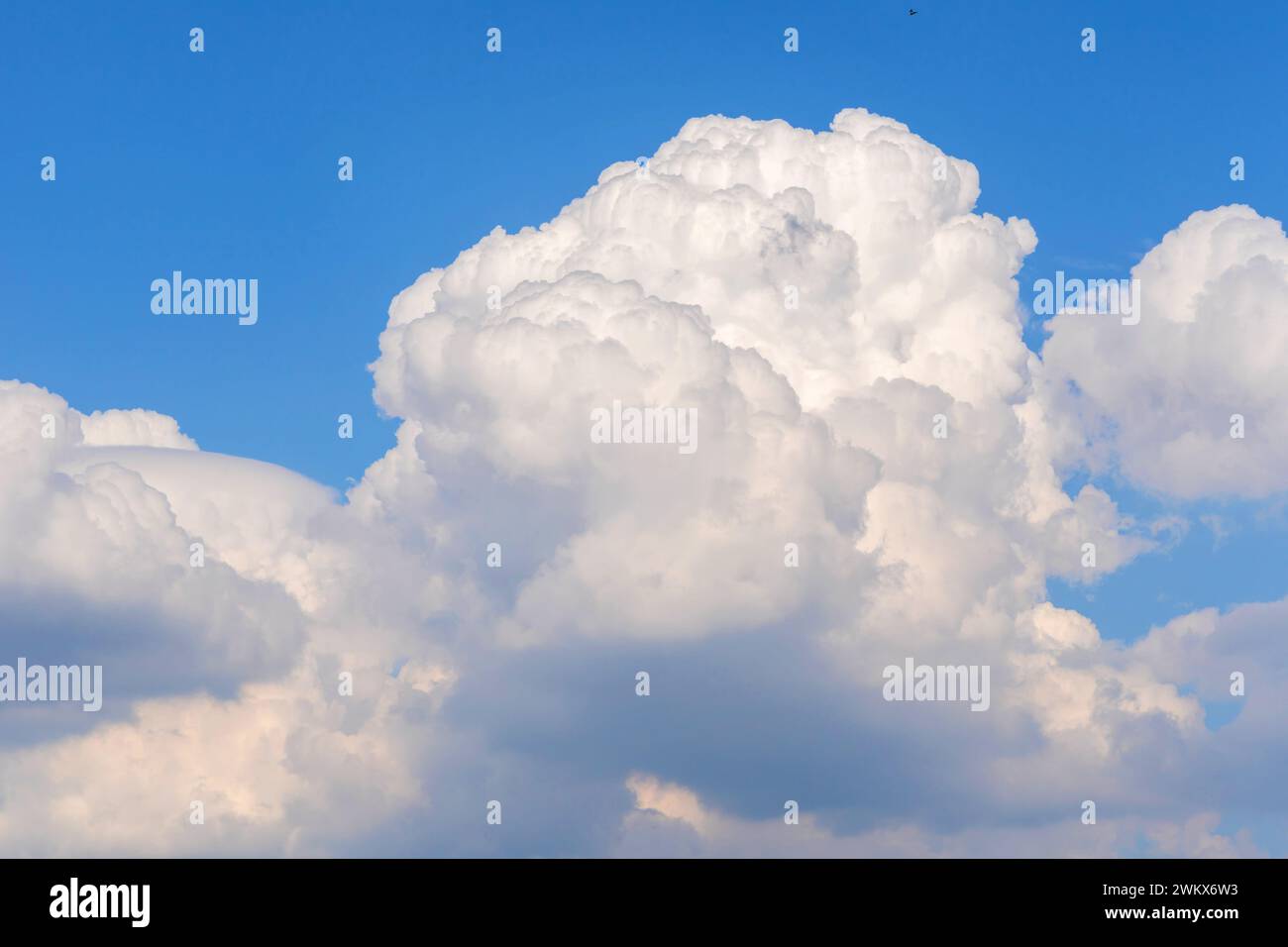 Beautiful blue sky background with white cloud. Abstract nature ...