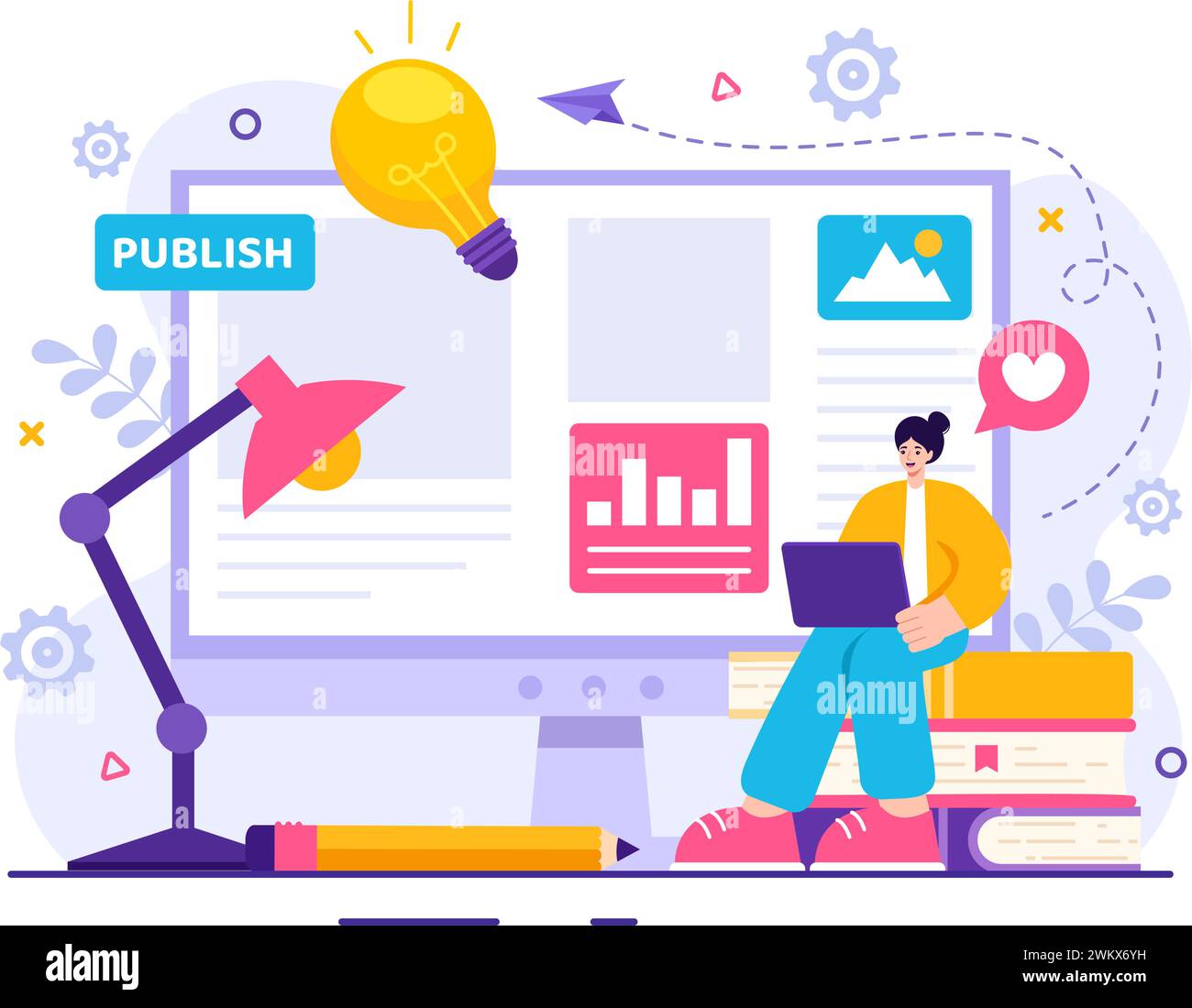 Blog marketing Stock Vector Images - Alamy